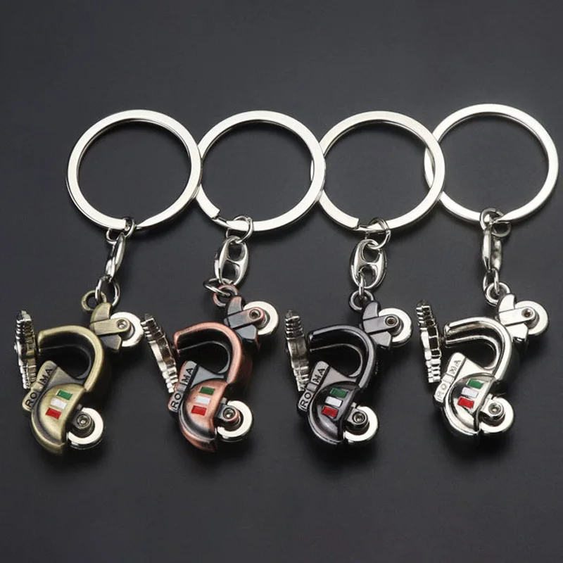 Motorcycle-3D-Keychain-Scooter-Decoration-Metal-Keyring-For-Vespa ...