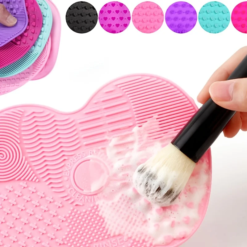 Silicone-Makeup-Brush-Cleaner-Pad-Make-Up-Washing-Brush-Gel-Cleaning ...