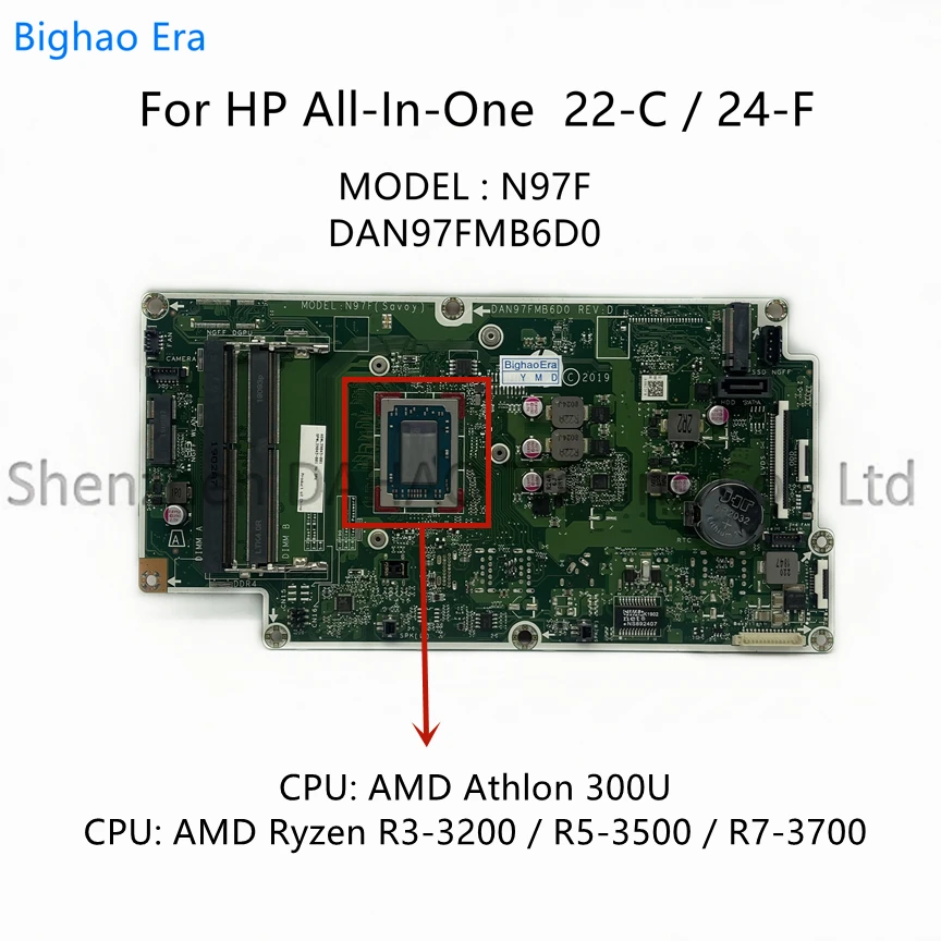DAN97FMB6D0-For-HP-22-C-24-F-AIO-Motherboard-With-AMD-Athlon-300U-R3 ...