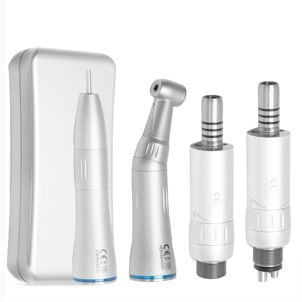 Dental-Low-Speed-Handpiece-Kit-Air-Turbine-Straight-Contra-Angle-Push ...