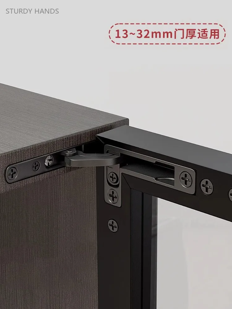 2pcs-Invisible-Hinge-Aluminum-Frame-Glass-Door-Concealed-Hinge-Cabinet ...