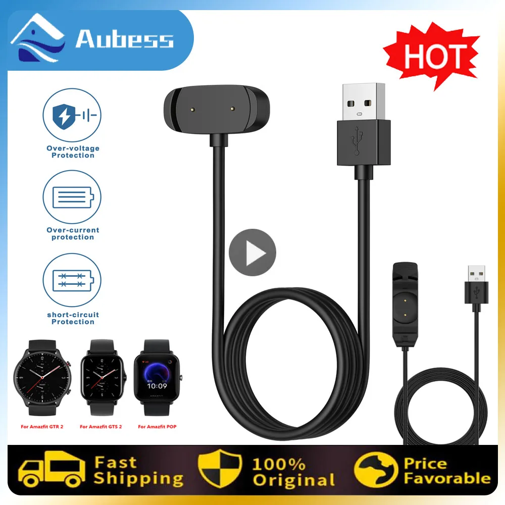 Charging-Cable-For-Amazfit-GTS-2-Mini-T-Rex-Pro-GTR-2-2e-Charger-Cradle ...