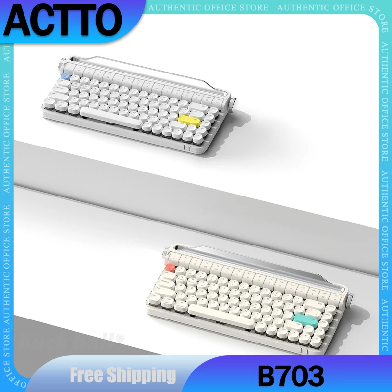 Actto-B703-Gamer-Mechanical-Keyboard-2-Mode-USB-Wireless-Bluetooth ...