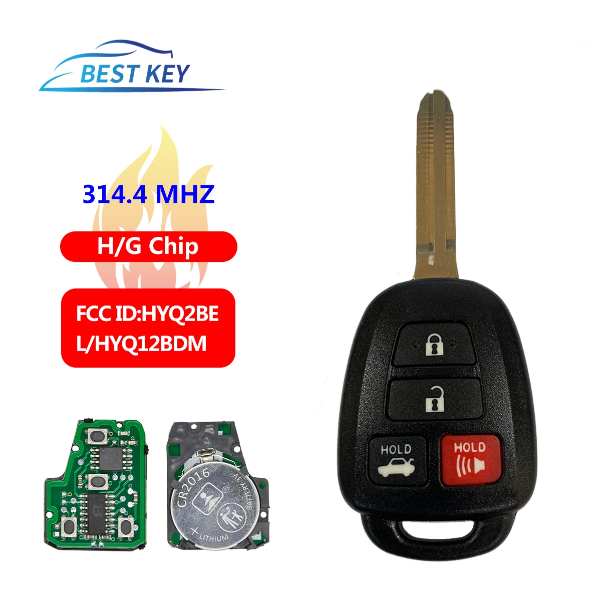 BEST-KEY-Car-Remote-Key-G-H-Chip-314-4Mhz-For-Toyota-Camry-2012-2016 ...