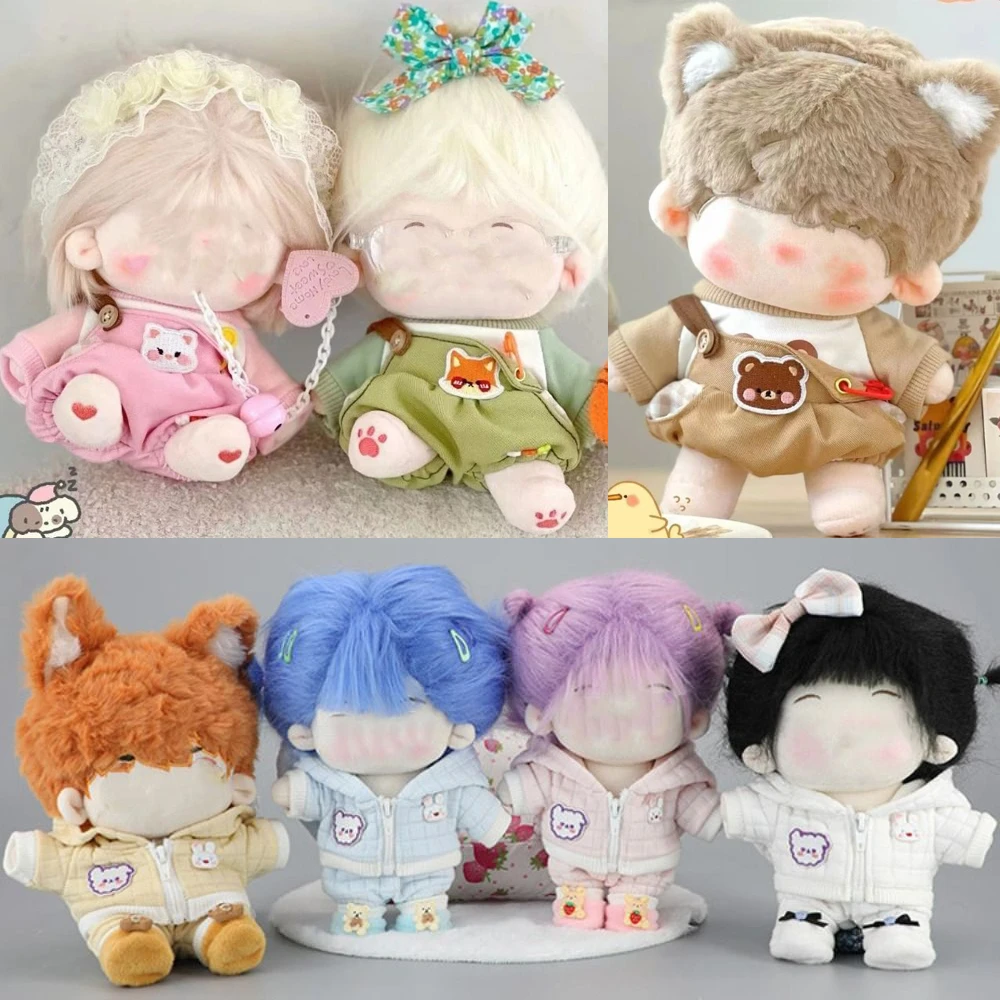 20cm Plush Changeable Clothes | Cotton T-shirt Trousers Suit - 20cm ...