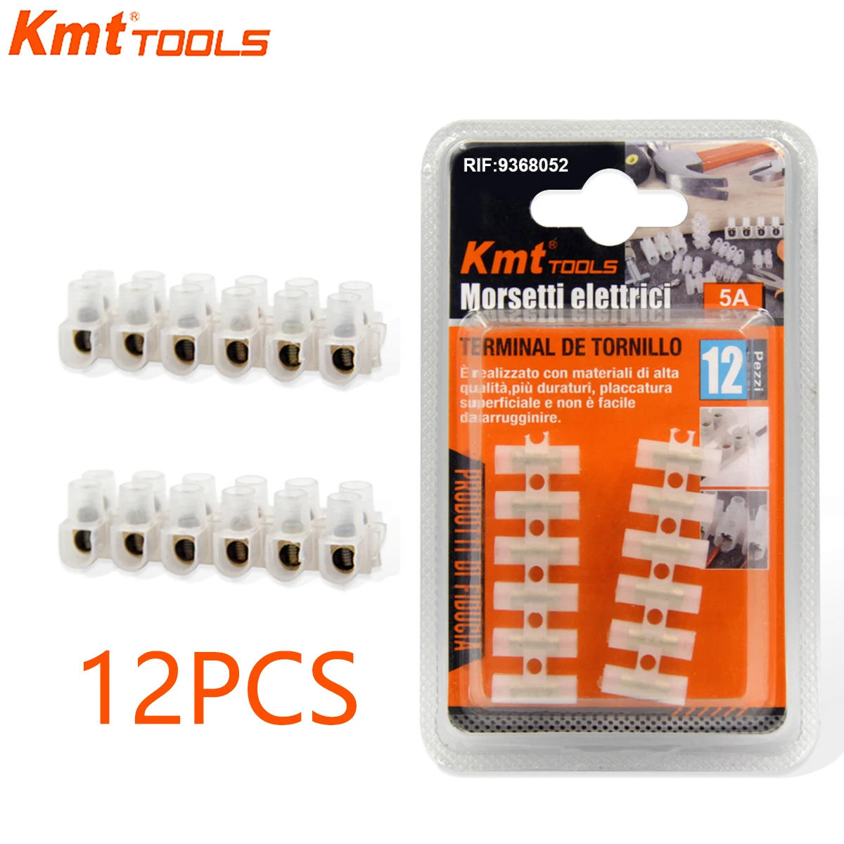 KMT-12PCS-Terminal-Block-White-Screw-Terminal-Connector-Dual-Row ...