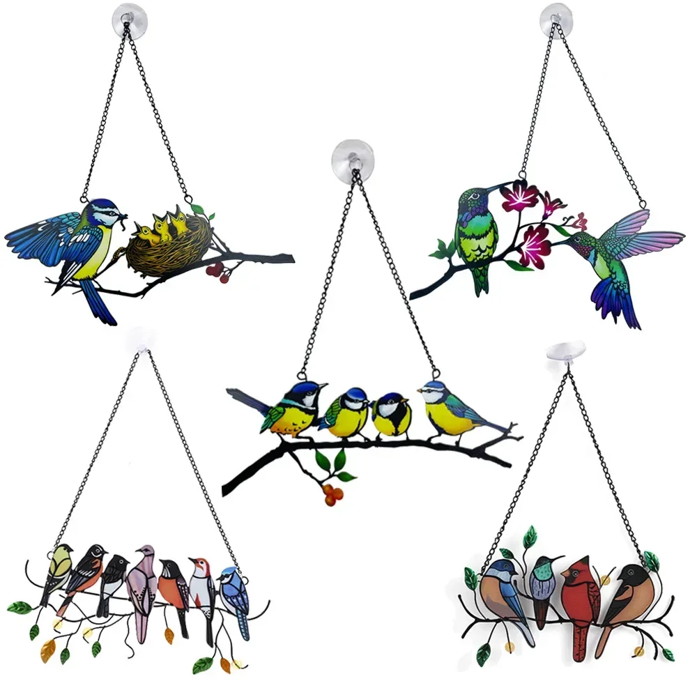 Colorful-Birds-Iron-Crafts-Wind-Chimes-Balcony-Window-Hanging-Pendants ...