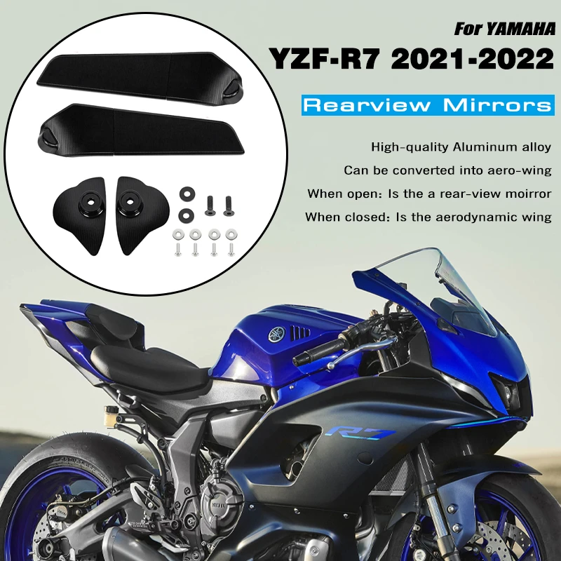 MKLIGHTECH For YAMAHA YZF R7 YZFR7 YZF R7 2021 2022 Rearview Mirrors ...