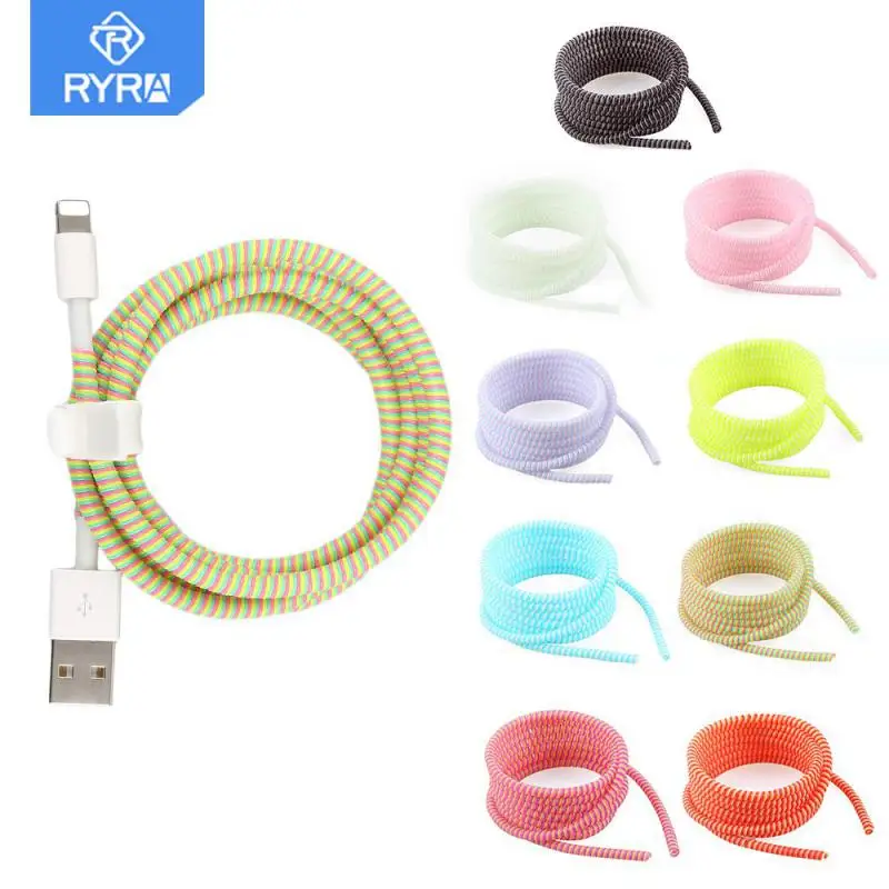 RYRA-1-4M-USB-Charging-Data-Line-Cable-Protector-Spring-Rope-Wire-Cord ...