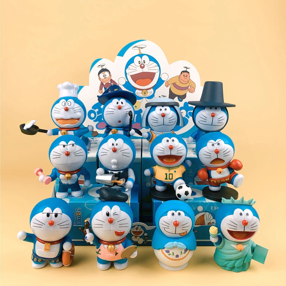 Blind-Box-Toy-1PCS-Doraemon-Jingle-Robot-Cat-Doll-Ornament-Crayon-Shin ...