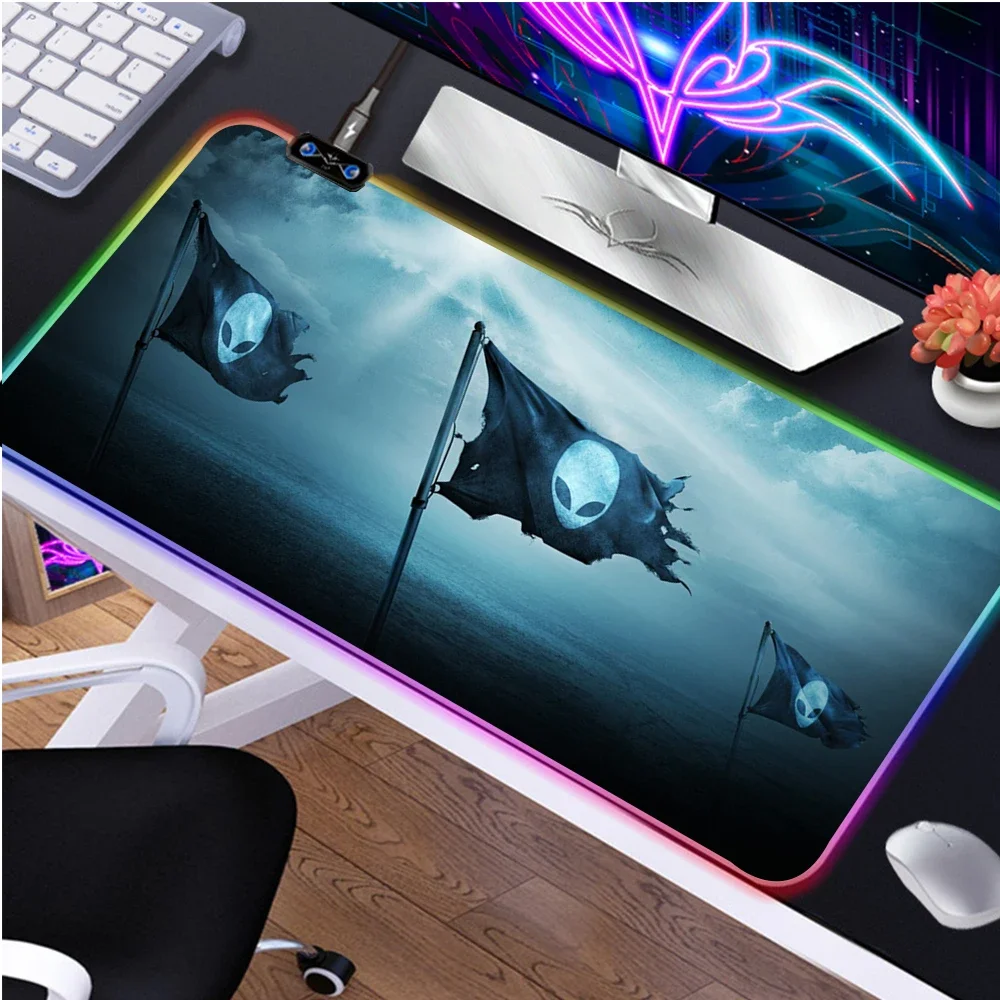 Anime-RGB-Mouse-Pad-Dell-Alienware-Gaming-Setup-Accessories-Anti-slip ...