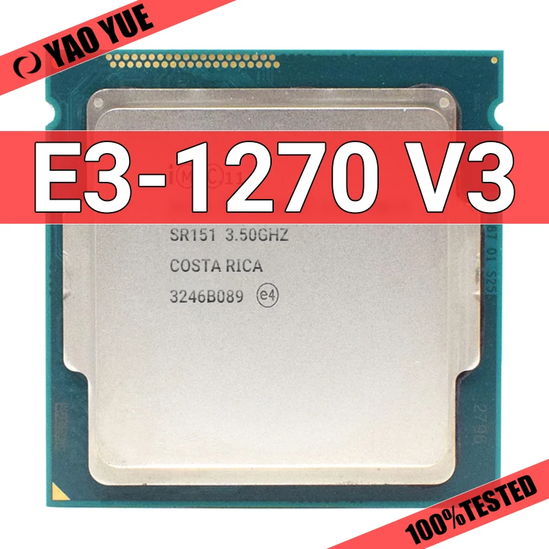 중고 E3-1270 v3 E3 1270 v3 E3 1270v3 쿼드 코어 8 스레드 CPU 프로세서, L2 = 1M L3 ...