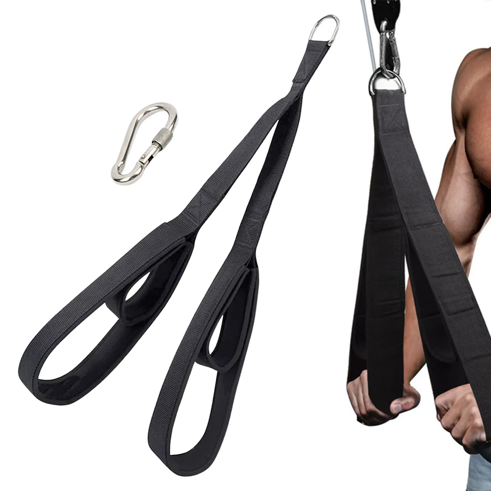 Workout-Ab-Crunch-Strap-para-Gin-sio-Tricep-Sistema-de-Polia-Pull ...