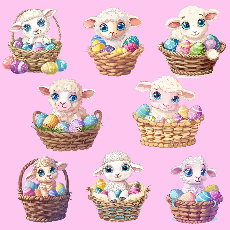 lovely-Little-lamb-dtf-patches-for-clothing-Heat-Transfer-Patches ...