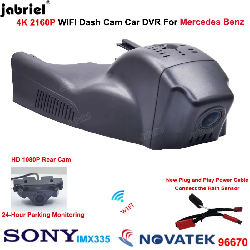 Dash-Cam-4K-Car-DVR-Front-and-Rear-for-Mercedes-Benz-CLA-w117-GLA-x156 ...