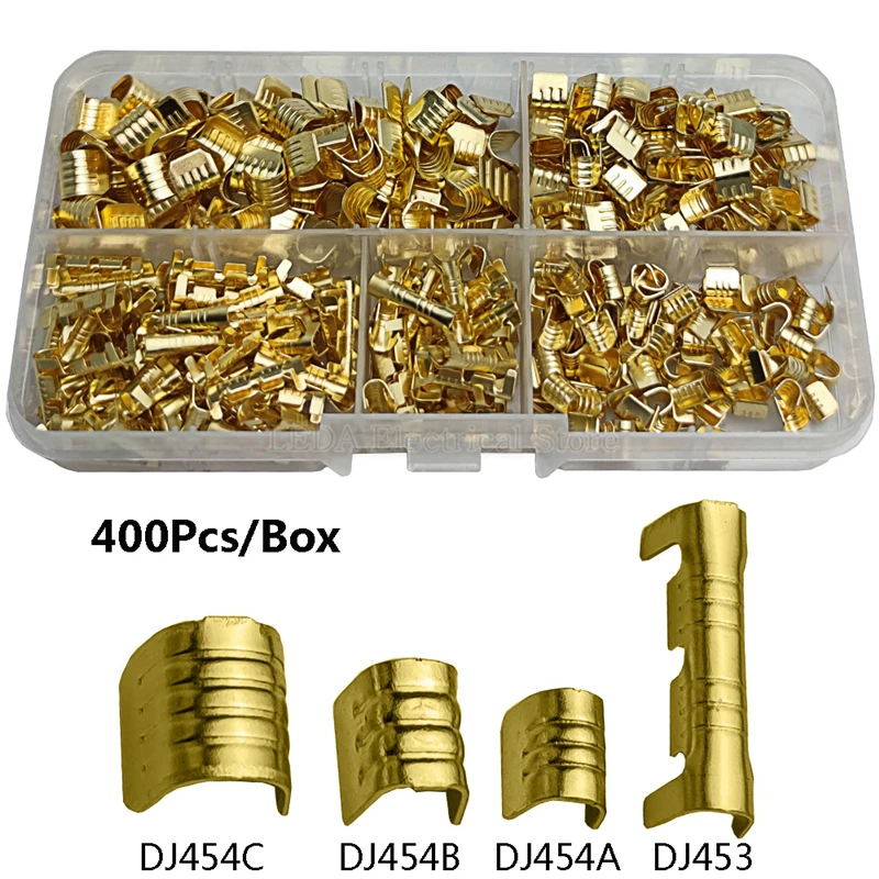 400Pcs-DJ454-DJ453-U-Shaped-Copper-Wire-Crimps-Terminal-Cold-Pressing ...