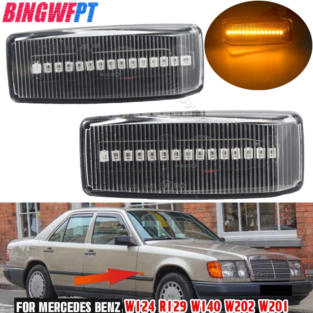 1Pair-Led-Dynamic-Turn-Signal-Side-Marker-Light-Sequential-Blinker-For ...