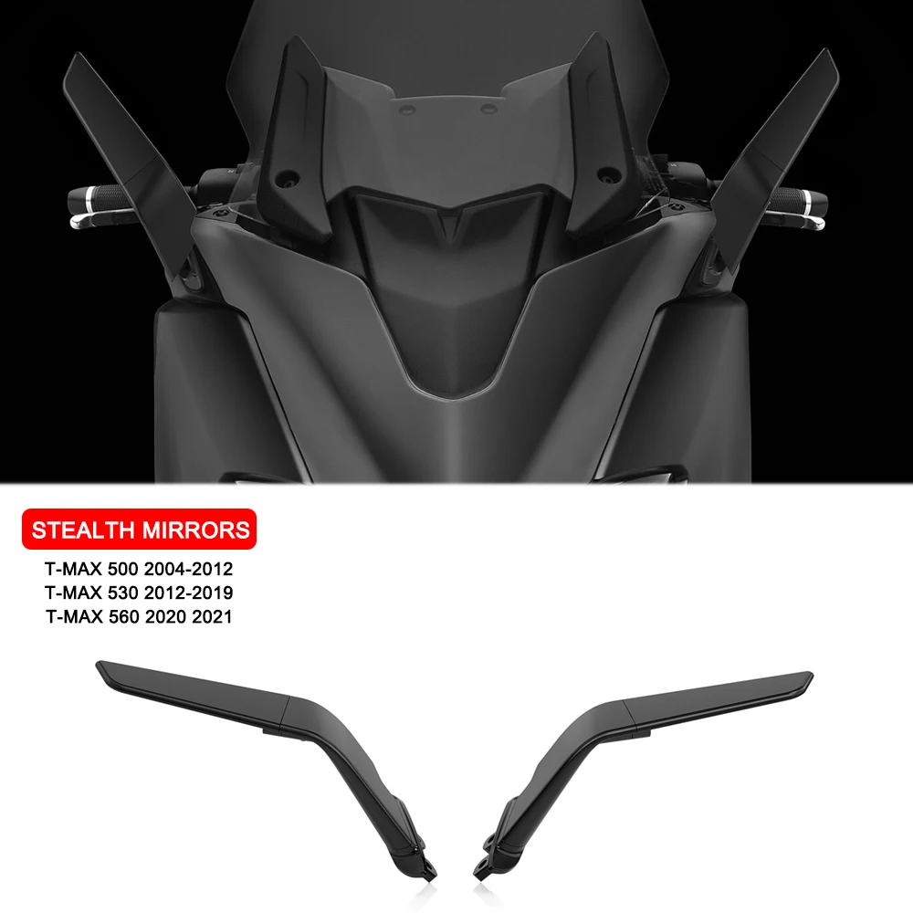 TMAX560-2020-2021-Mirrors-Stealth-For-Yamaha-T-MAX-500-TMAX530-Wing ...