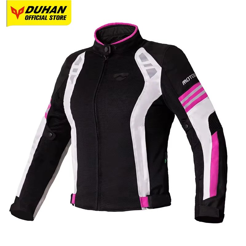 Women's Motorcycle Jacket Summer Breathable Mesh Motorcycle Riding ...