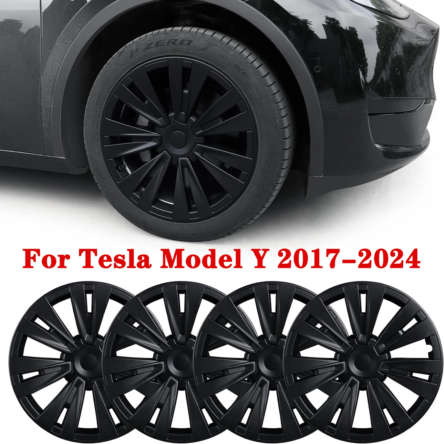 4PCS-19-Inch-Hubcaps-For-Tesla-Model-Y-2017-2024-Plaid-Style-Wheel ...