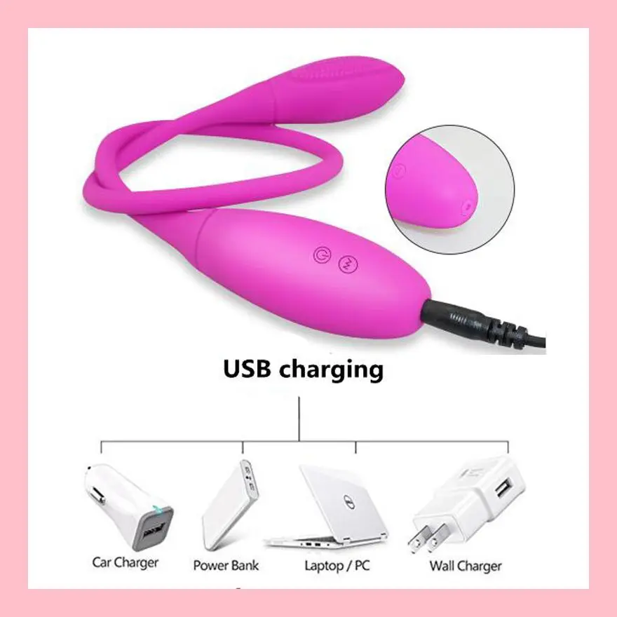 Vibromasseur à Double Tête Pour Femme Jouet Sexuel Rechargeable Pour