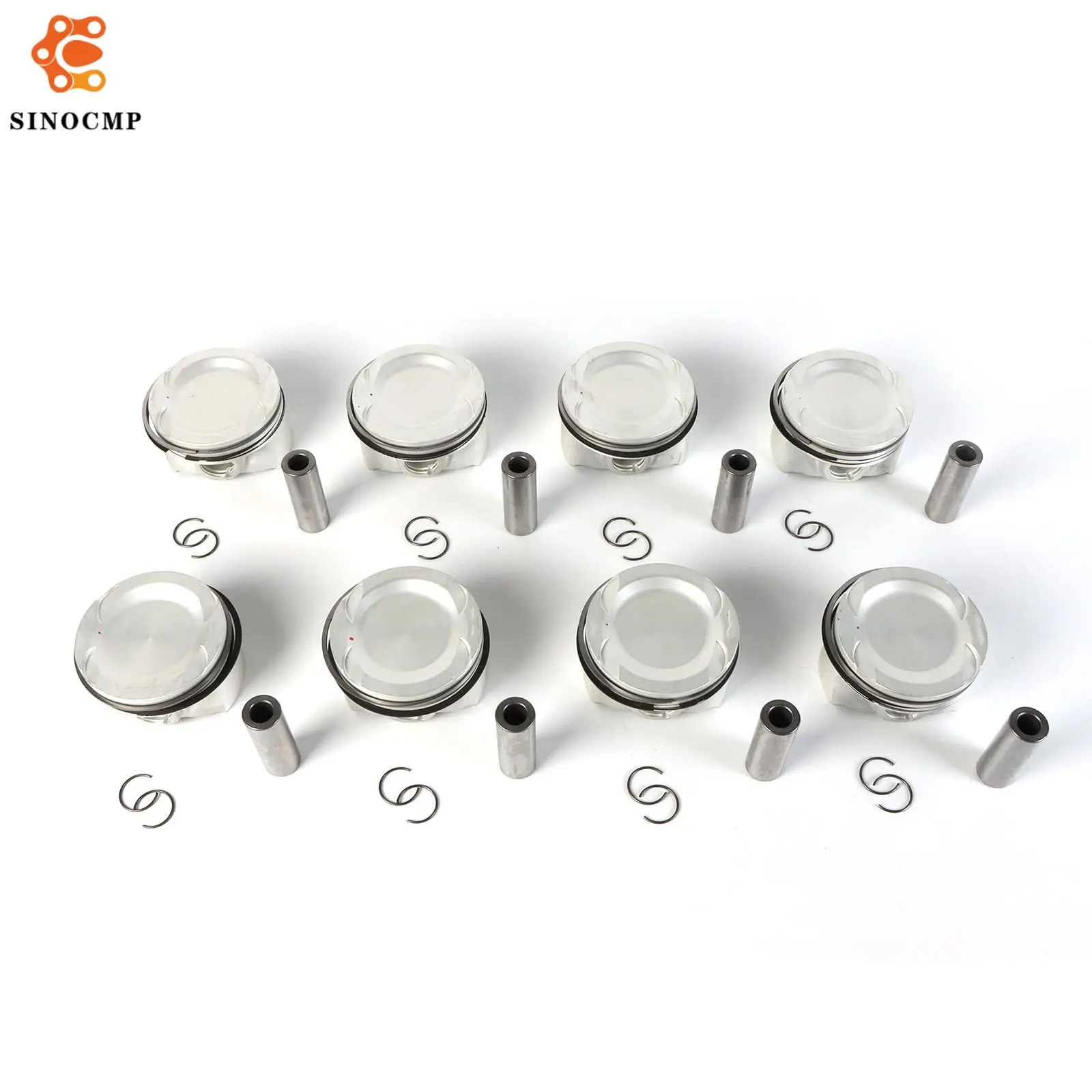 8Pcs Engine Pistons w/Rings Pins Kit STD Φ89mm 11257556955 For BMW M5 ...