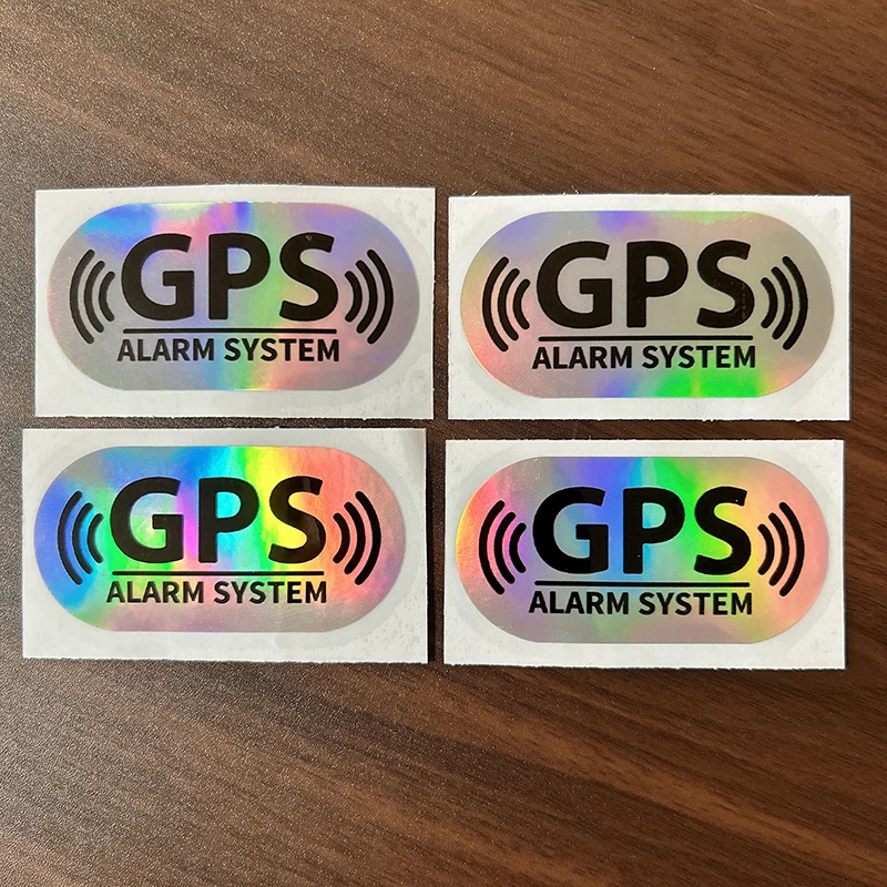 V1765-Holographic-Car-Stickers-4PCS-ALARM-SYSTEM-GPS-TRACKING-Device ...