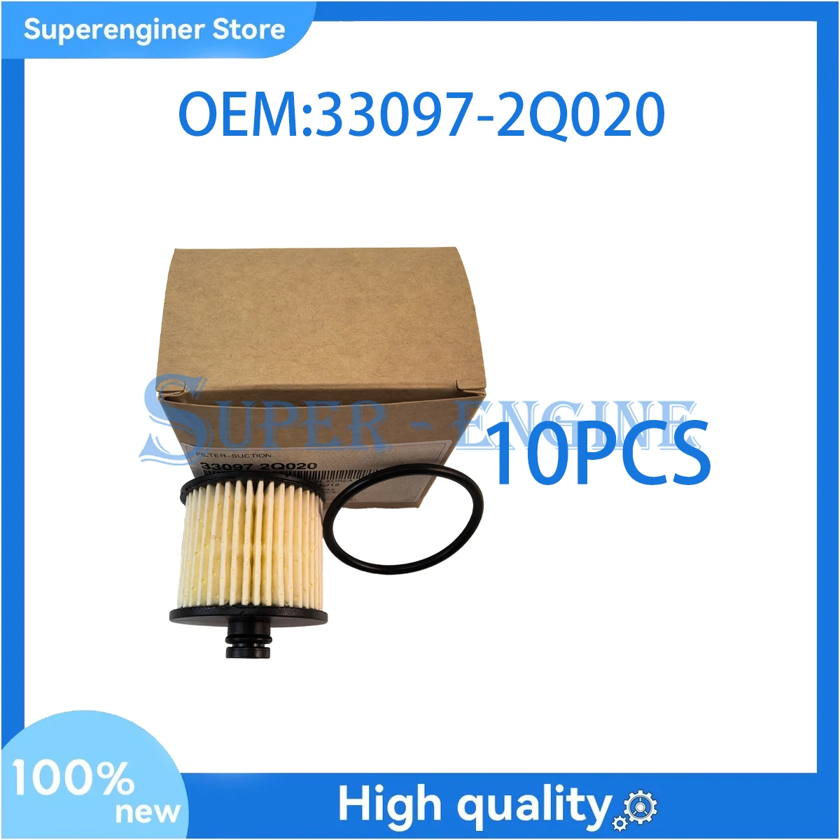 10PCS 33097-2Q020 Fuel Filter For Hyundai Elantra Avate Hybrid 2010 ...