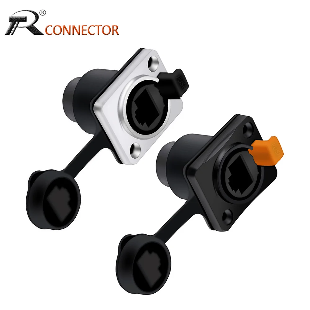 2pcs-1set-RJ45-Waterproof-8P8C-Ethernet-Network-Connector-Sockets-Panel ...