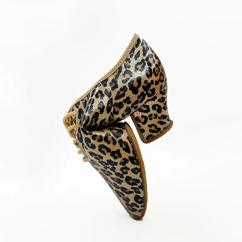 YSWEYOMIC Glitter Gold Leopard Adult Ladies Professional Indoor Soft ...