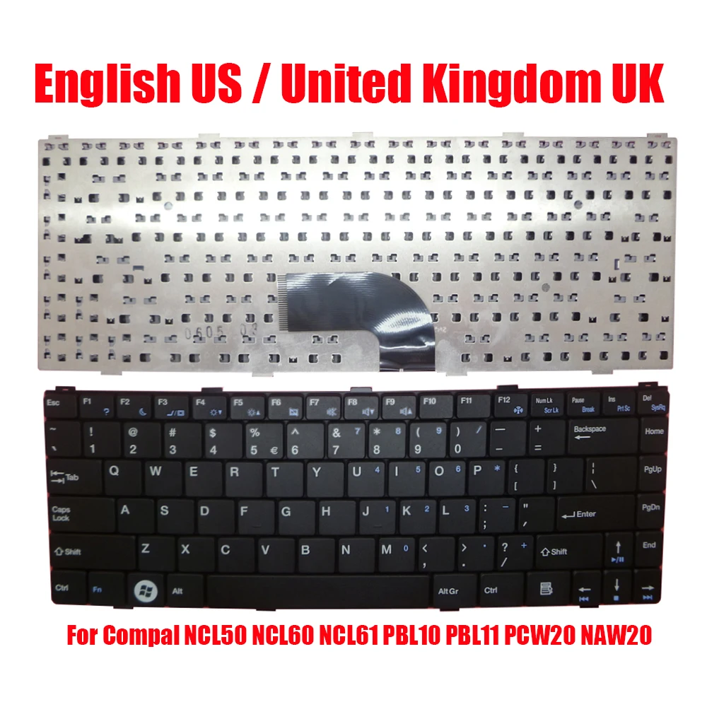 Teclado-de-ordenador-port-til-para-Compal-NCL50-NCL60-NCL61-PBL10-PBL11 ...
