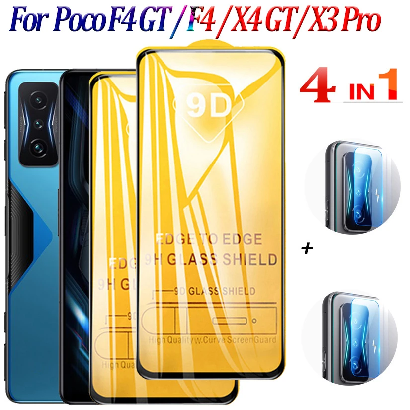Tempered Glass Poco X3 Pro 9d Glass Poco M3 F3 X4 M4 Pro 5g Glass Film ...