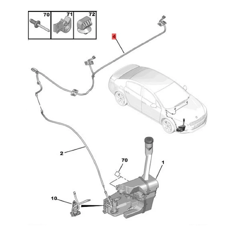 Other Parts & Accessories - Engine Hood Front Windscreen Wiper Nozzle ...