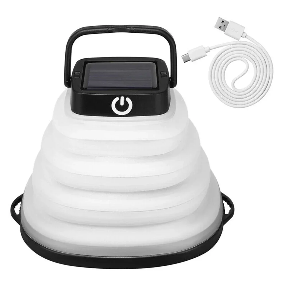 Solar Camping Lantern Outdoor IP65 Waterproof Portable Collapsible ...
