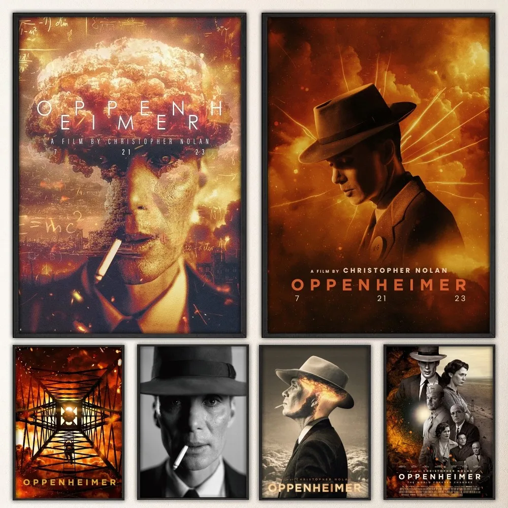Film-Oppenheimer-Poster-Prints-Poster-Wall-Painting-Bedroom-Living-Room ...