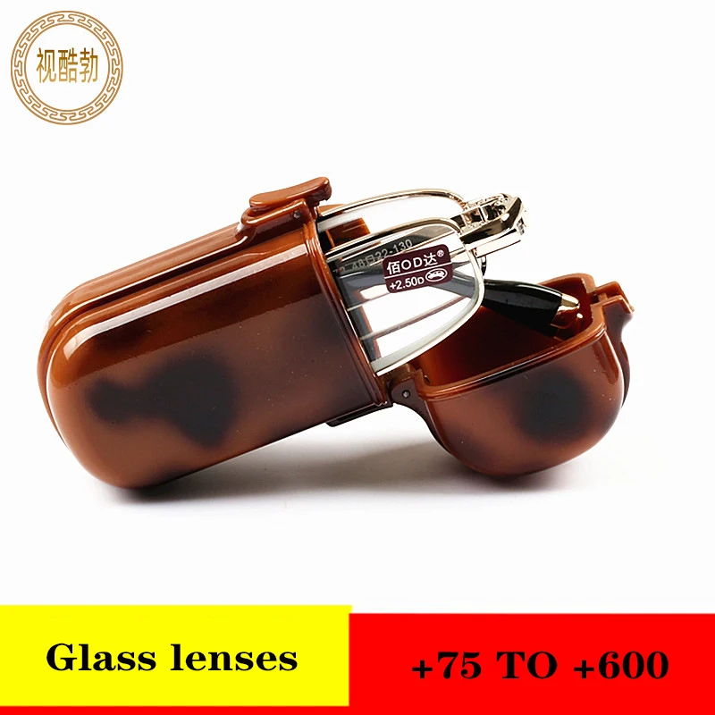 Portable Elegant Folding Reading Glasses Women Fold Temples Eyeglass ...