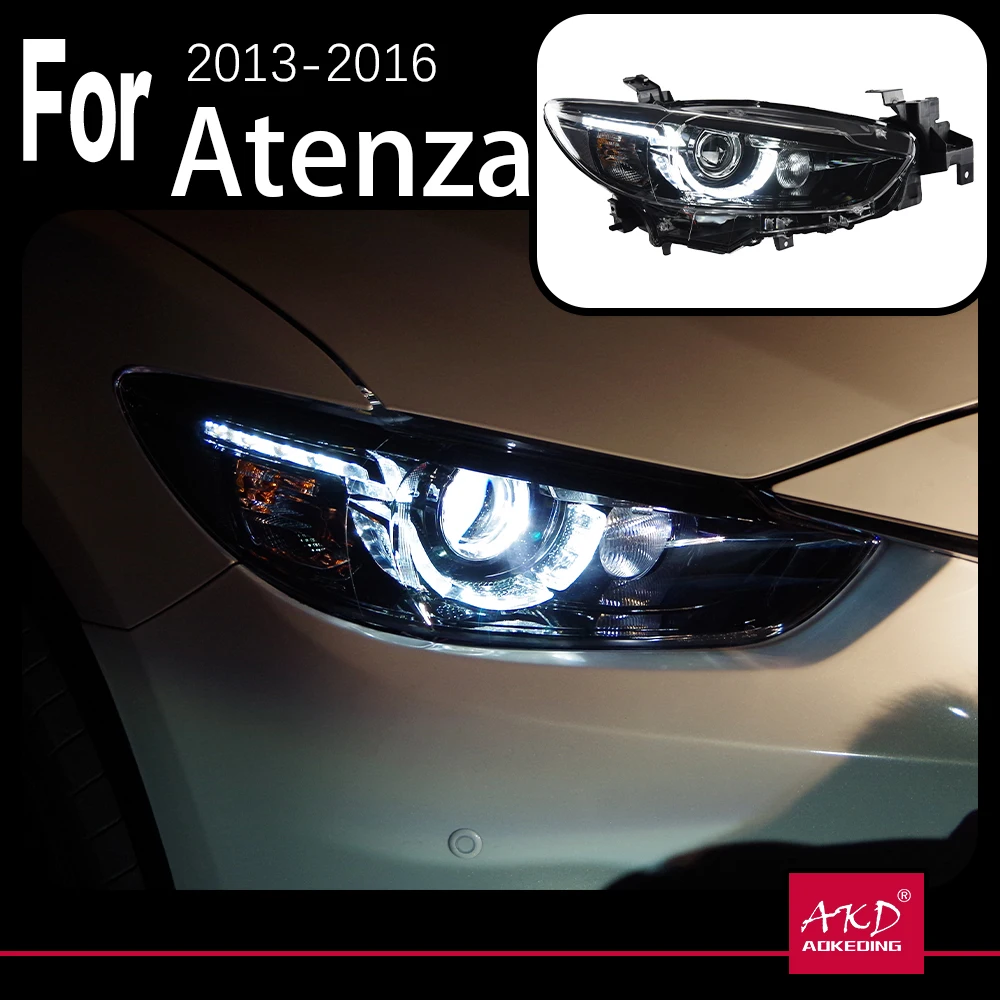 AKD-Car-Model-for-Mazda-6-Atenza-LED-Headlight-2013-2016-Mazda6-LED-DRL ...