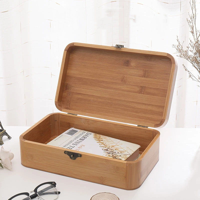 Organization Storage Wood | Bamboo Pine Rectangle Box | Walnut Wood Box ...