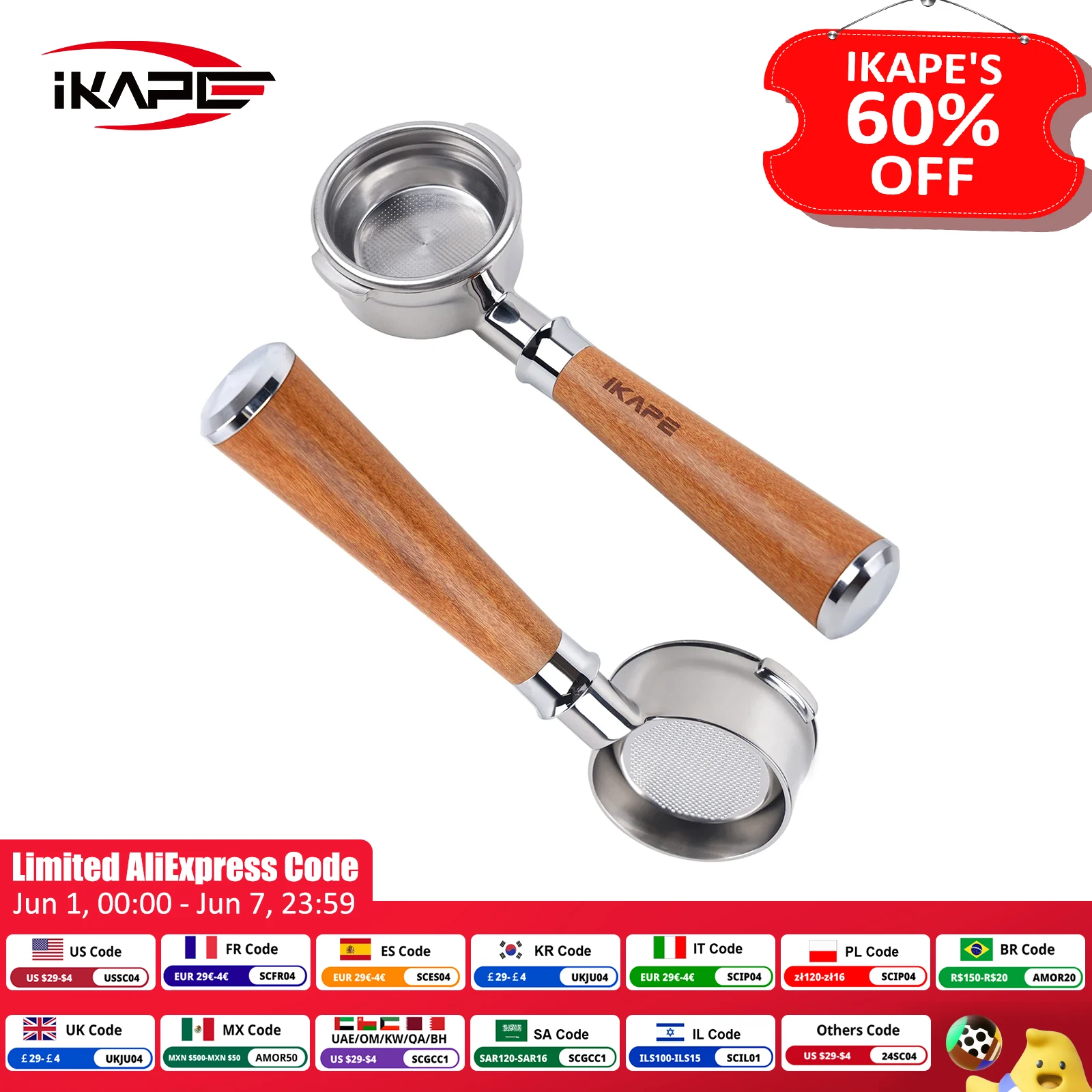 IKAPE-portafiltro-sin-fondo-para-Delonghi-Barsetto-Berivlle-Lamarzocco ...