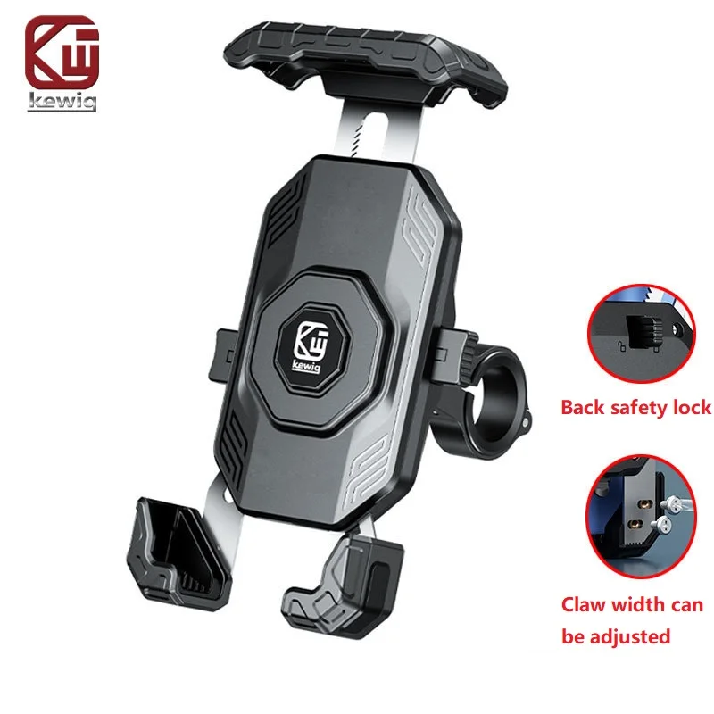 Motorcycle Phone Holder 1s Lock One Hand Operation Bike Phone Mount ...