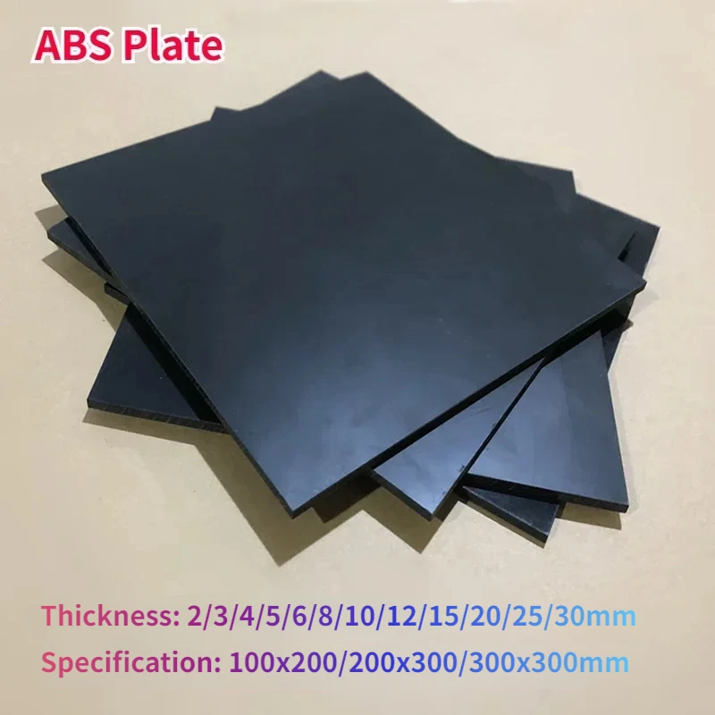 1Pcs-100x200-200x300-300x300mm-Black-ABS-Plate-Plastic-Sheet ...