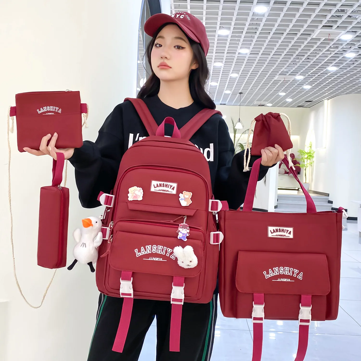 New Korean Style Harajuku Student Backpack Large Capacity Fashion ...