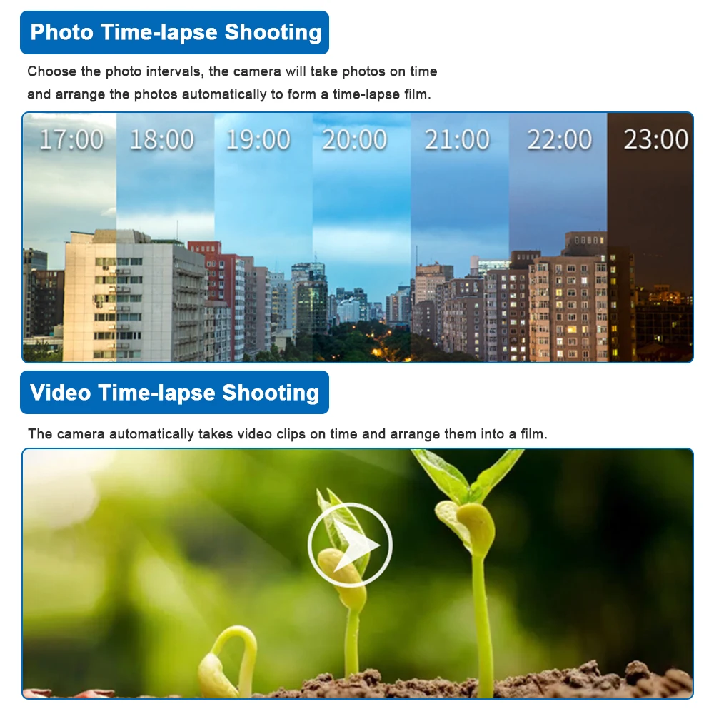 4K Outdoor Time Lapse Camera 32MP Waterproof Timelapse Camera Recorder ...