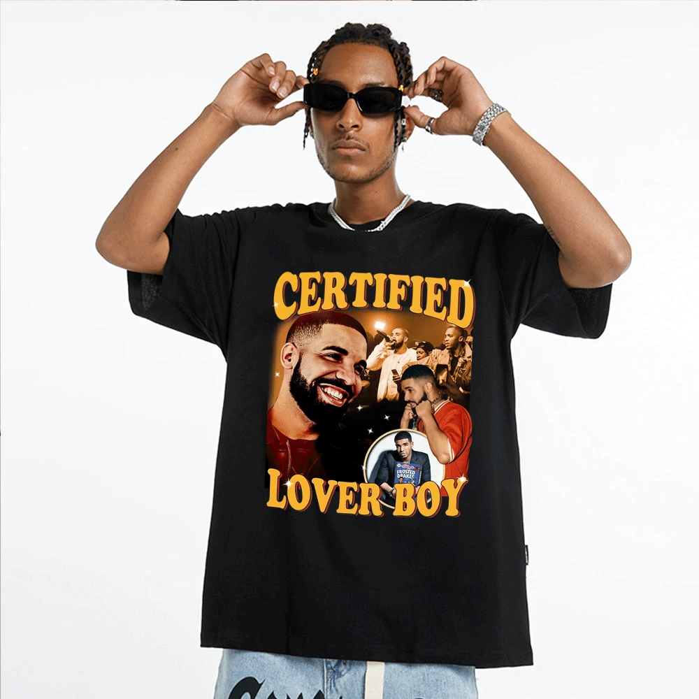 Certified Lover Boy Album Print T-shirt Men's Hip Hop Rapper Drake Bbl ...