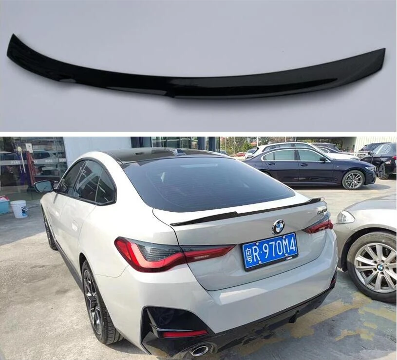 Real Carbon Fiber Rear Wing Trunk Lip Tail Spoiler For Bmw 4 Series G26 ...