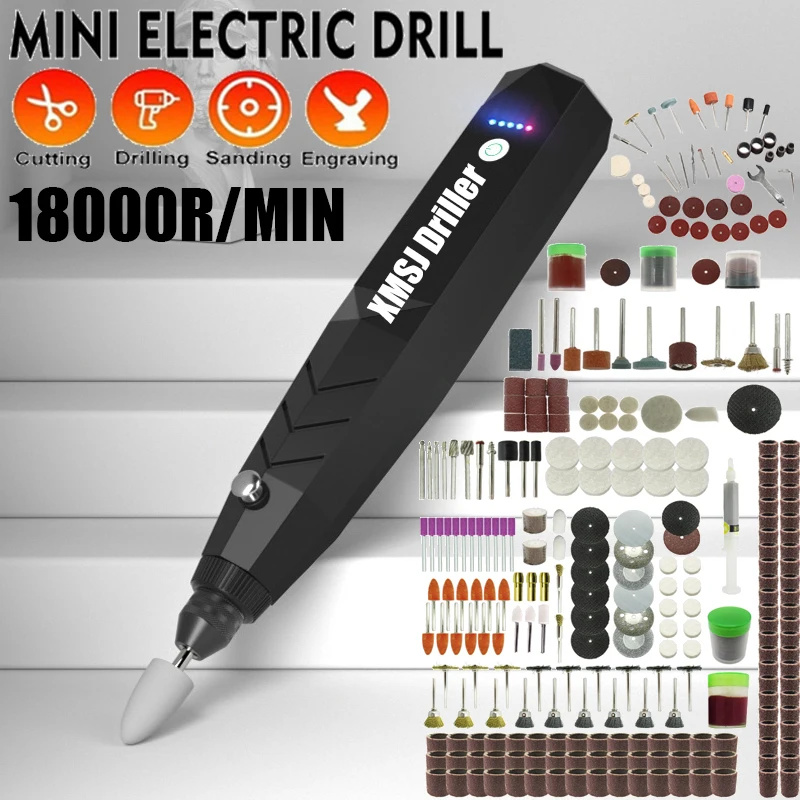 Electric Drill Dremel Grinder Engraving Pen Grinde - 18000rpm Handheld ...