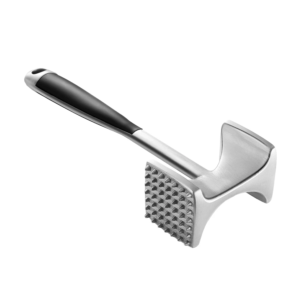 Meat Tenderizer Hammer With Comfortable Grip Handle Dual Side Meat