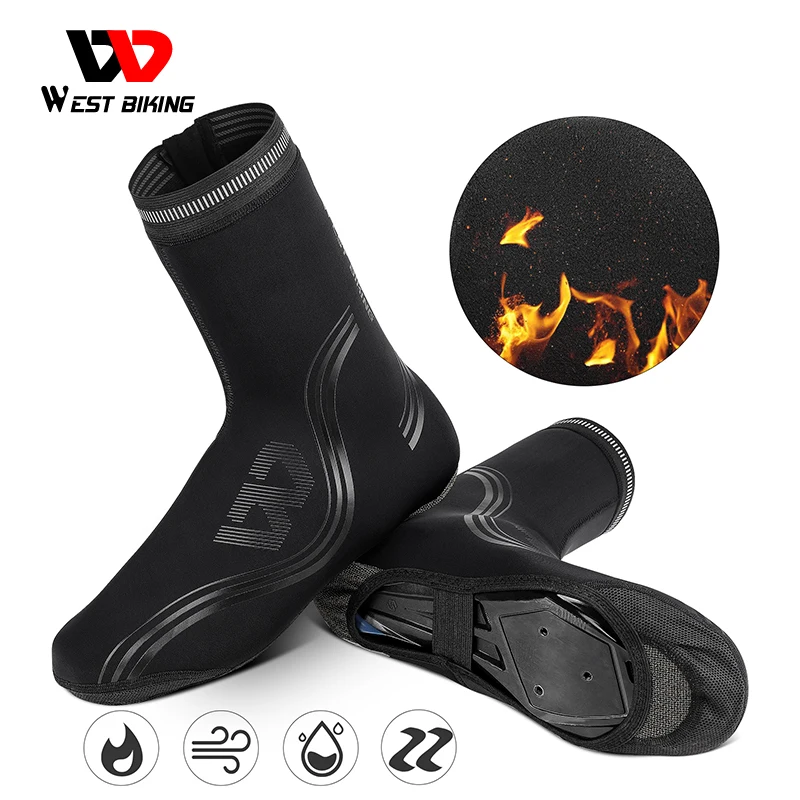 WEST-BIKING-Winter-Fleece-Warm-Cycling-Overshoes-Waterproof-Bicycle ...