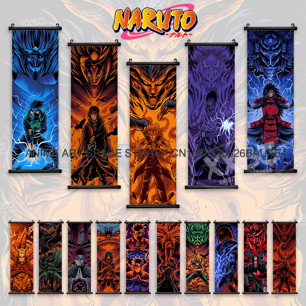 Naruto-Hanging-Painting-Sasuke-Uchiha-Posters-Canvas-Cartoon-Madar-Home ...