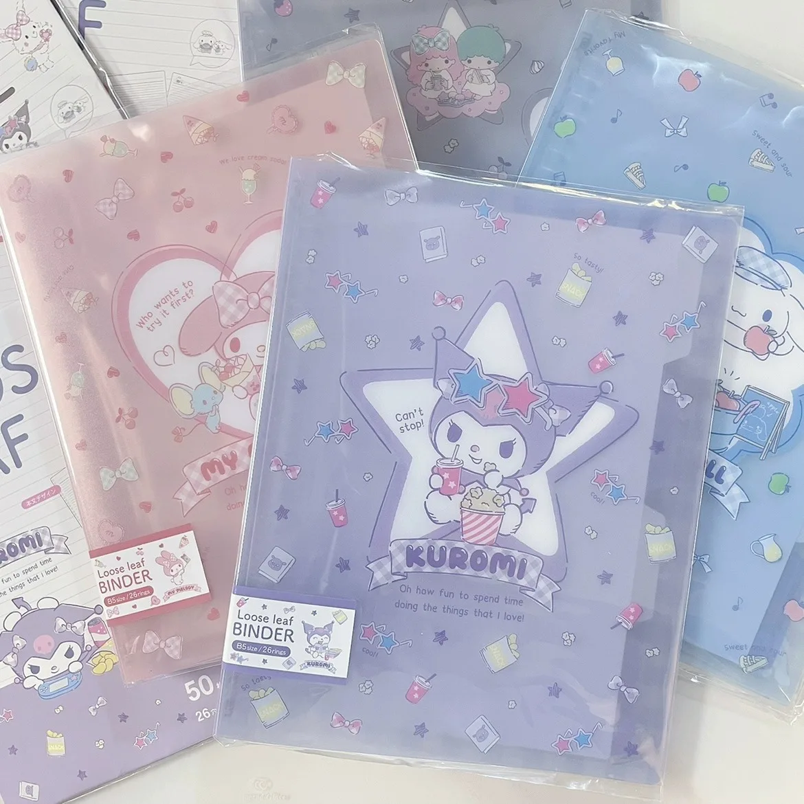 Miniso-Sanrio-Kuromi-My-Melody-Cinnamoroll-New-B5-Large-capacity ...